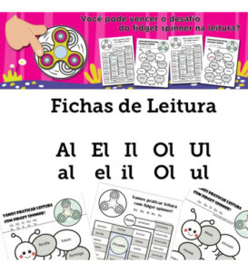 Fichas de Leitura – Família AL EL IL OL UL – Editora KIKA